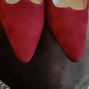 Pancaldi | Shoes | Pancaldi Diane B Sweetheart Red Suede Heels | Poshmark